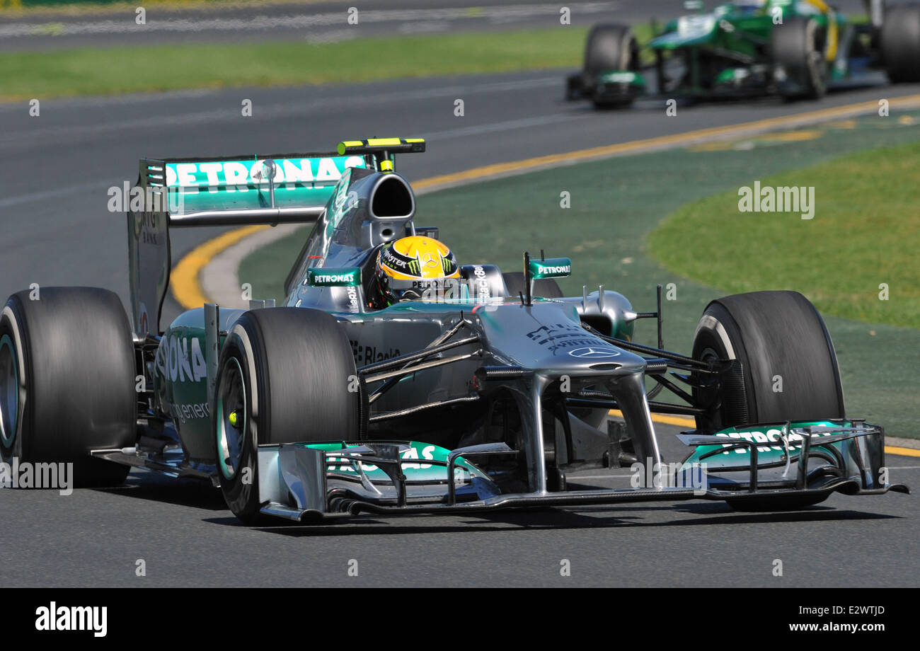 Drivers during Day 1 practice at the Australian Formula One Grand Prix ...