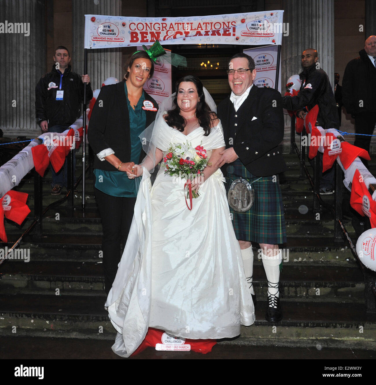 The BT Red Nose Challenge: Miranda's Mad March - Finish - held at ...