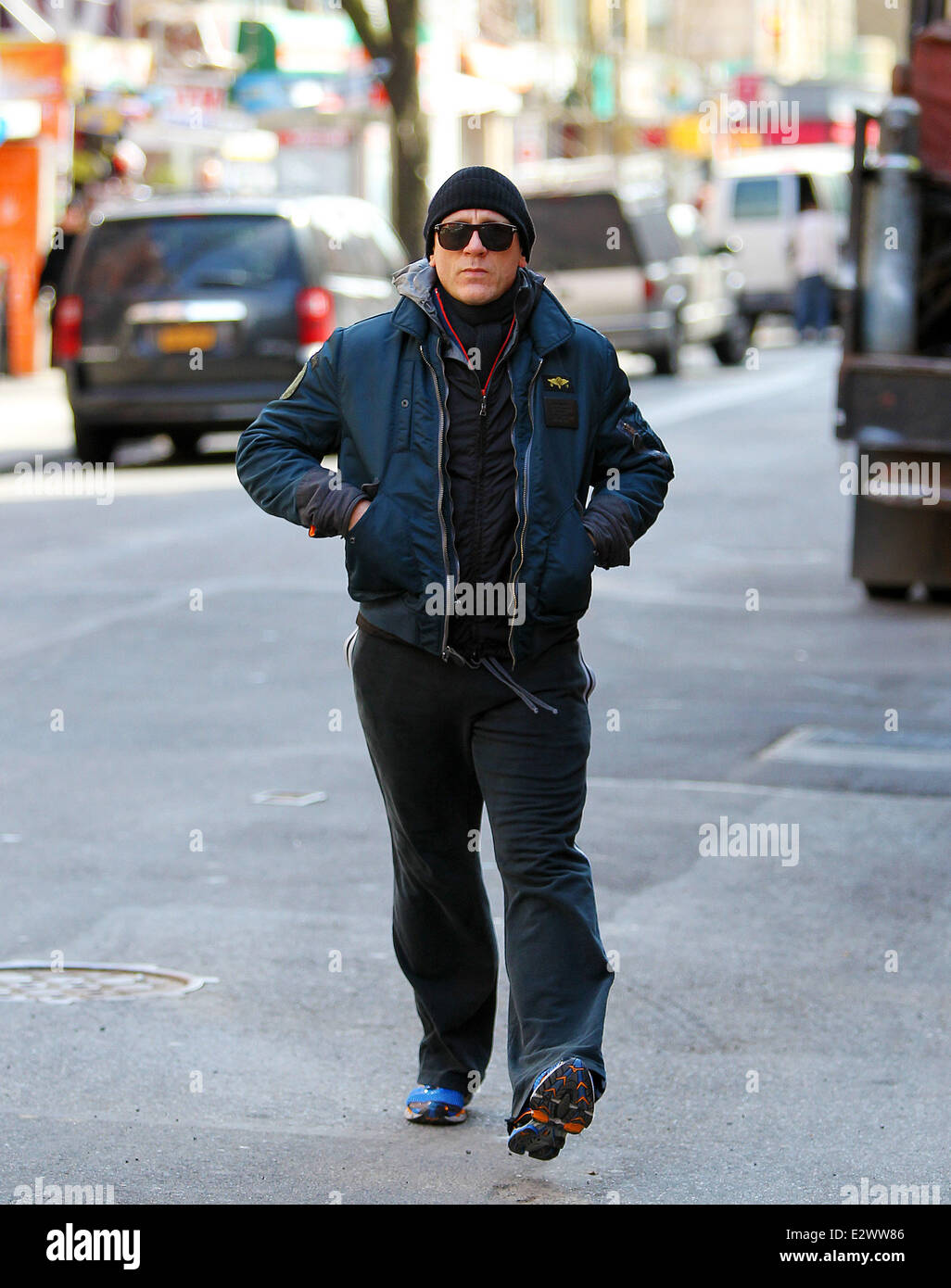 Daniel Craig seen walking home after attending the gym Featuring ...