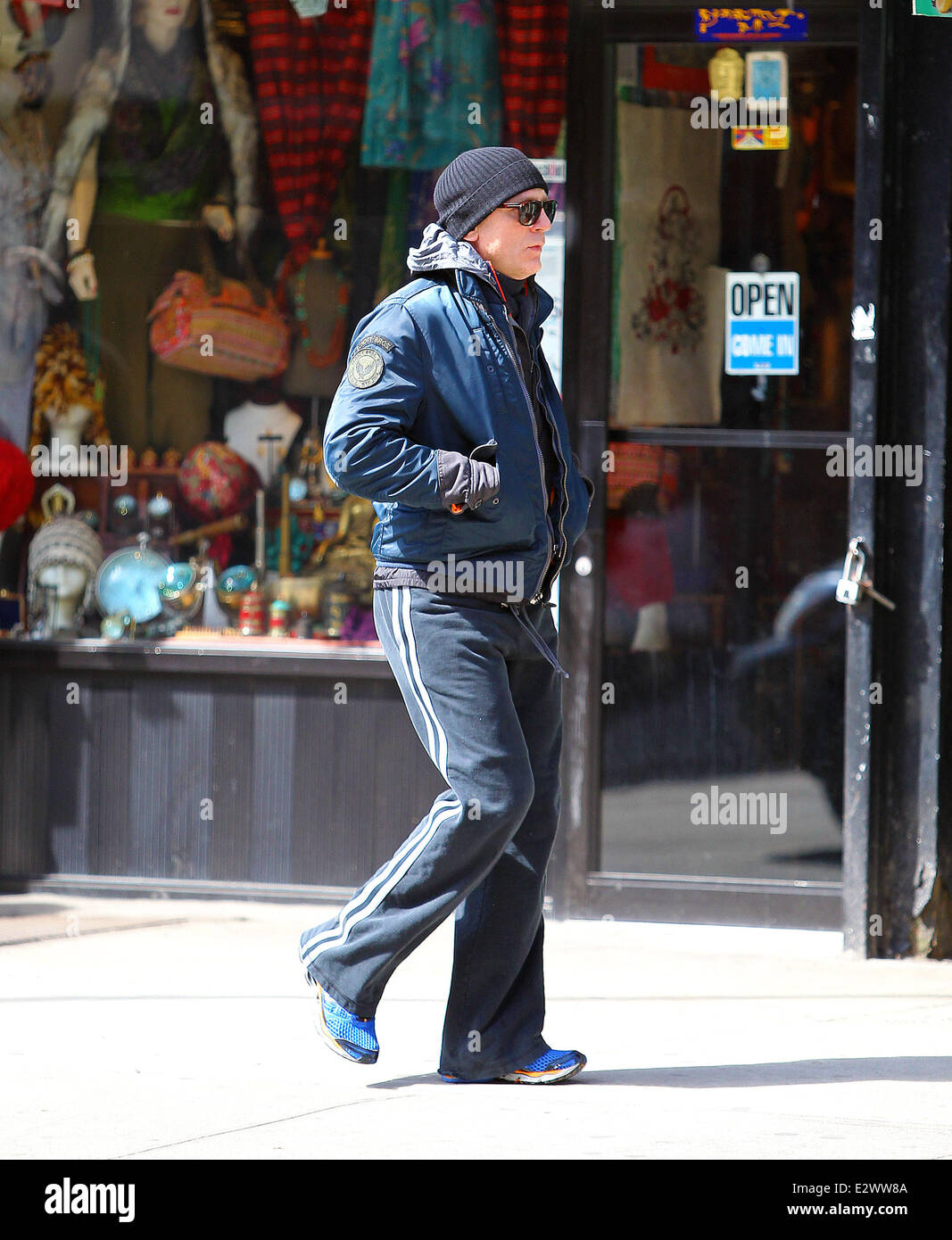 Daniel Craig seen walking home after attending the gym Featuring ...