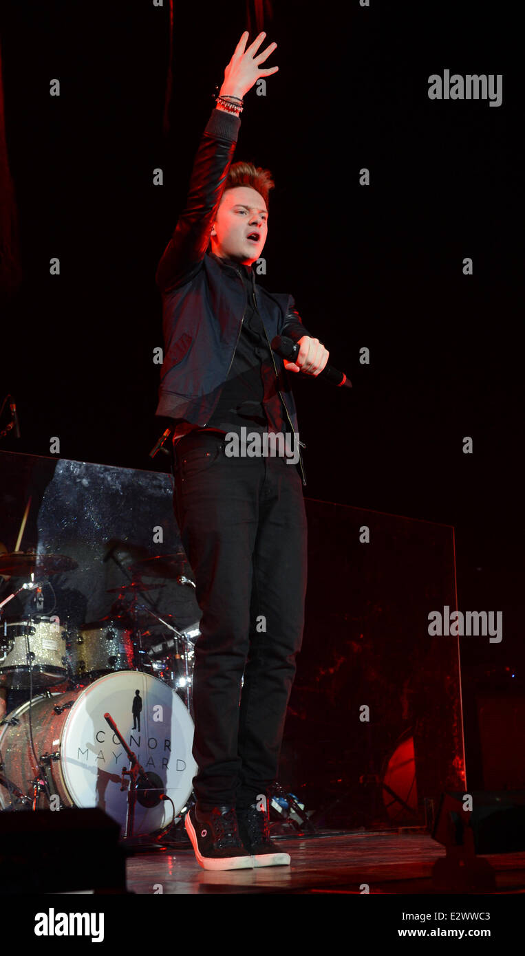 Celebrities performing in concert at the O2 Arena Featuring: Conor ...