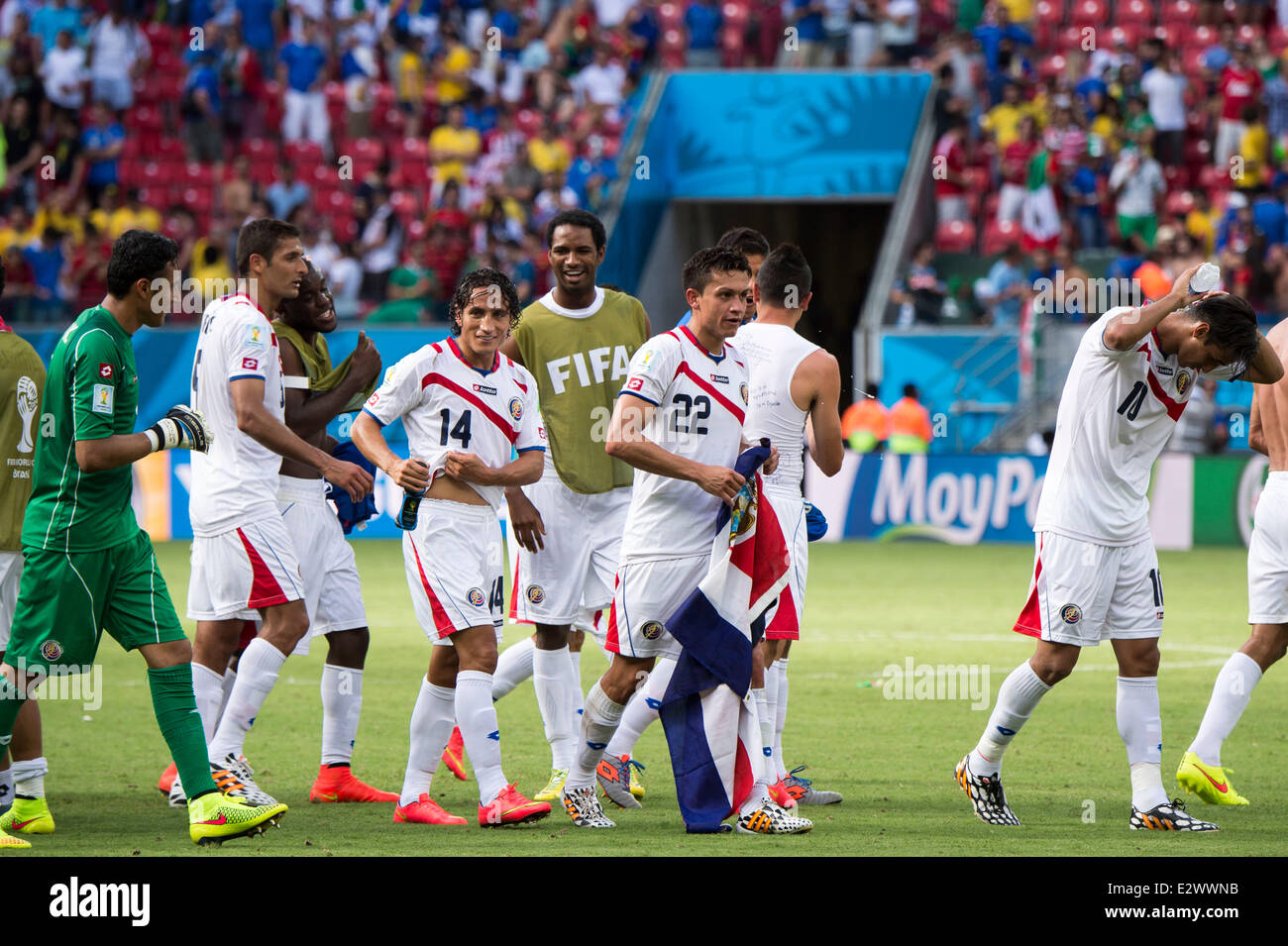 2014, costa rica football celebrate hi-res stock photography and images ...