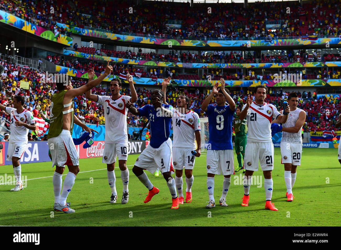 2014, costa rica football celebrate hi-res stock photography and images ...