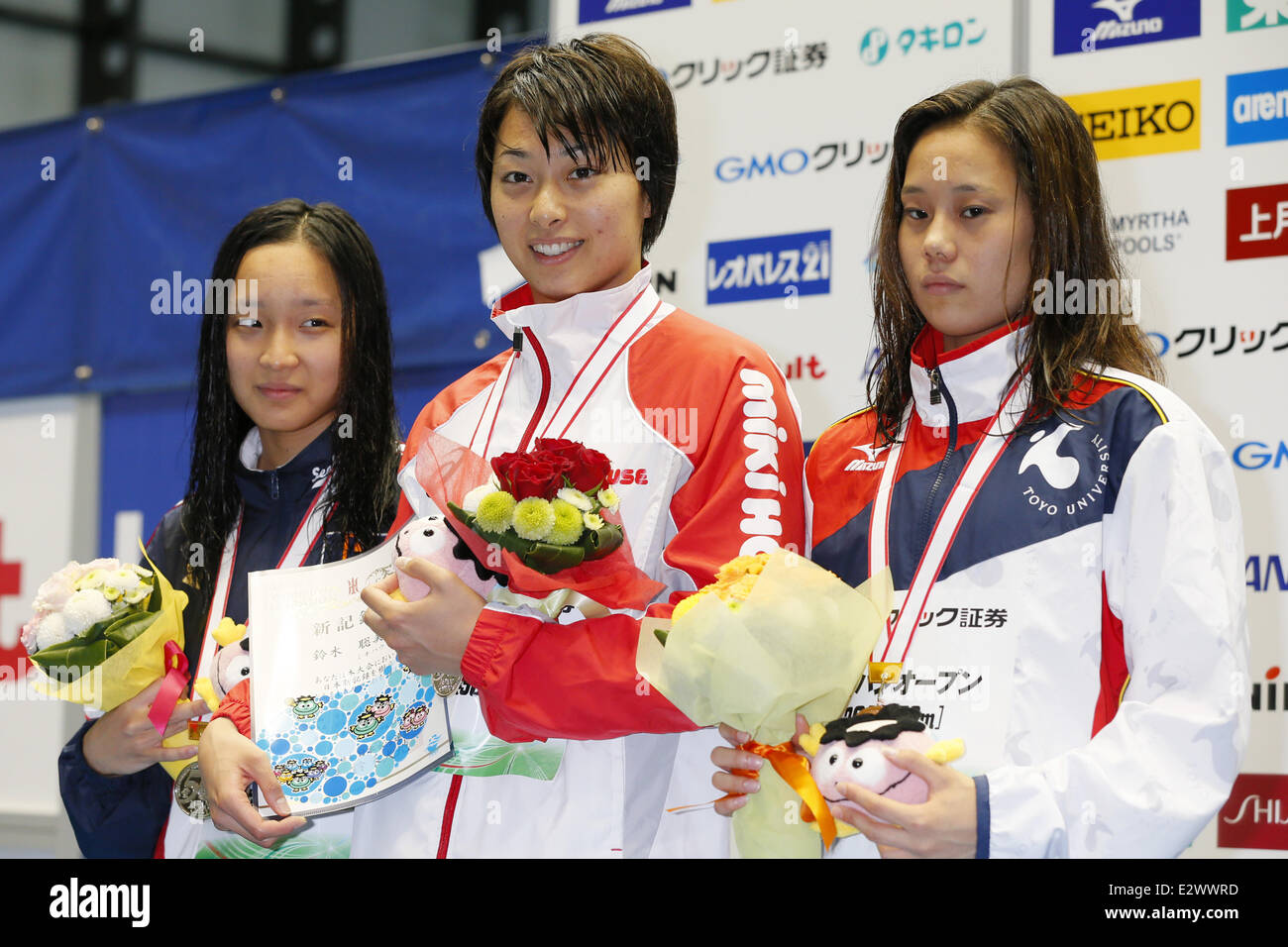 (L-R) Maya Hamano, Satomi Suzuki, Miyu Kanasashi, JUNE 20, 2014 ...