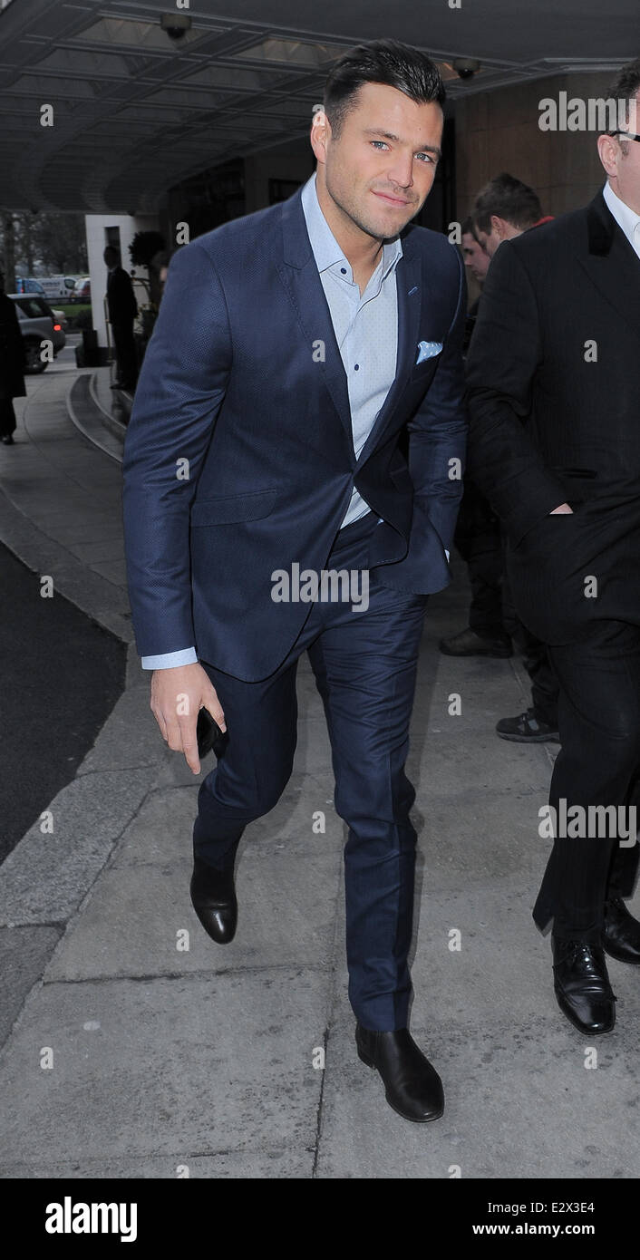 Celebrities seen outside The Dorchester Hotel Featuring: Mark Wright ...