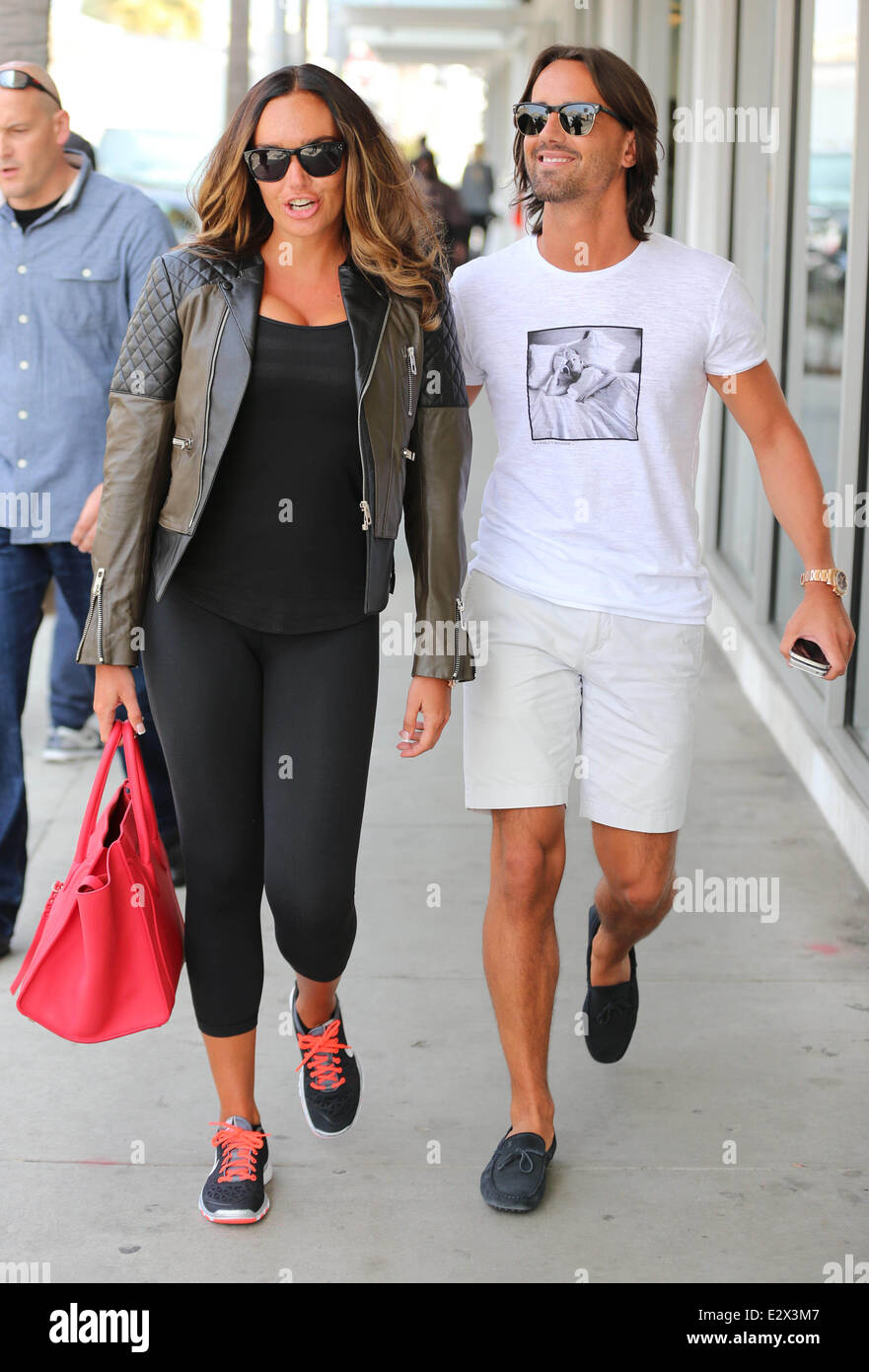 Tamara Ecclestone and her fiance Jay Rutland exit E Baldi in Beverly ...