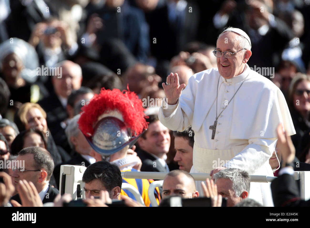 Pope Francis inaugurates his papacy at a Mass in Rome Featuring: Pope ...
