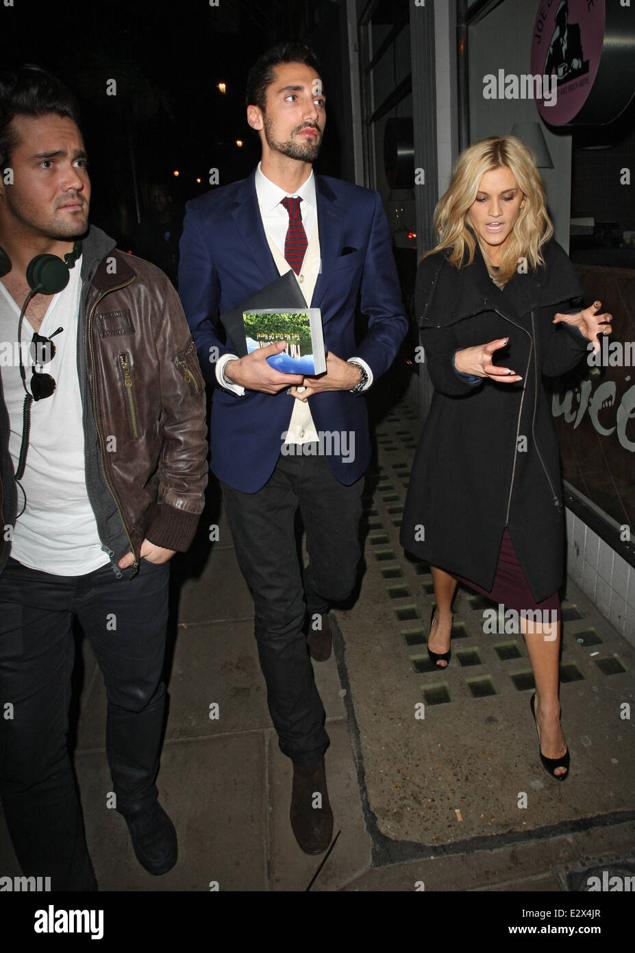Celebrities at the Groucho club Featuring: Hugo Taylor,Ashley Roberts ...