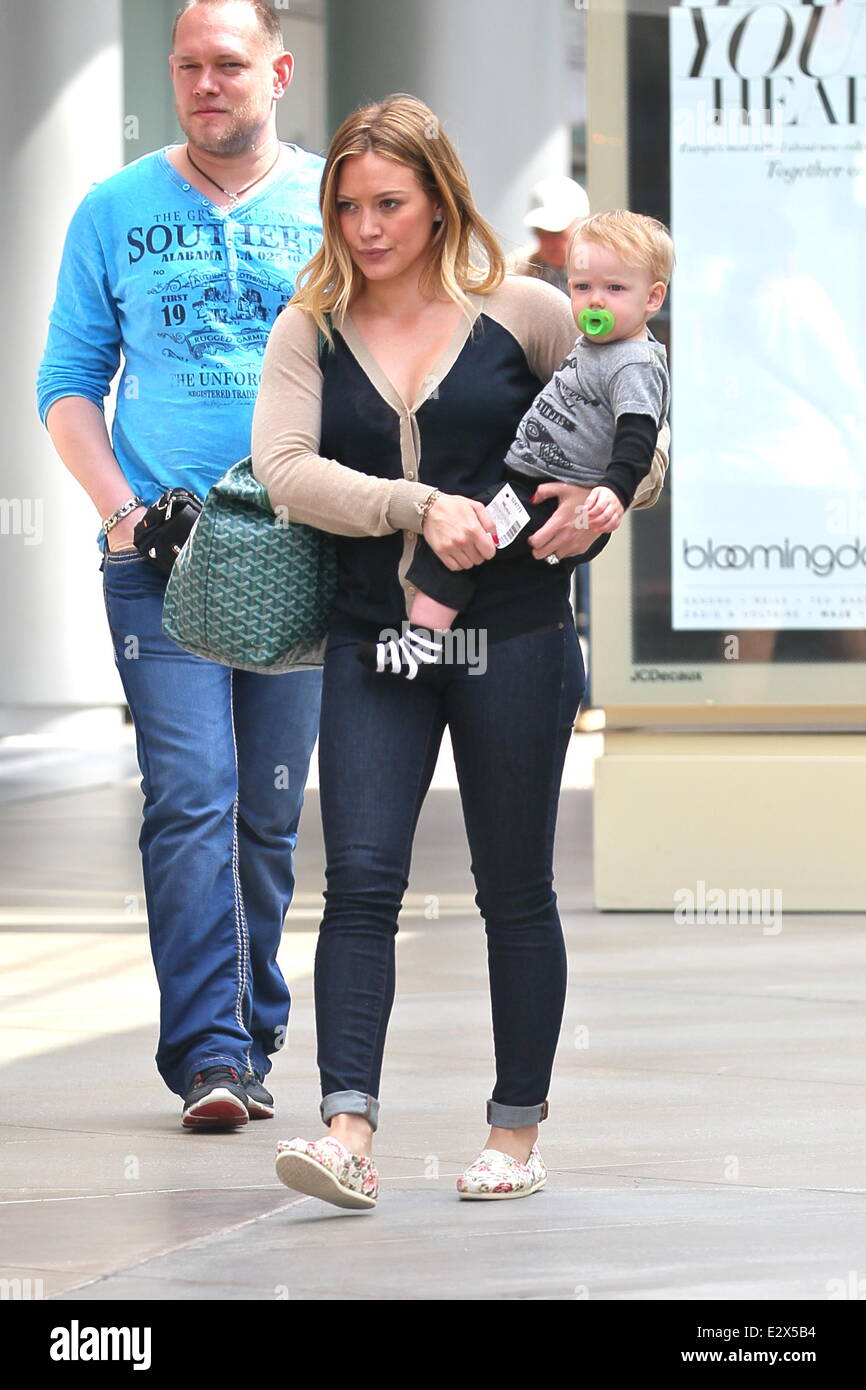 Hilary Duff and son Luca spend the day together at Giggles N' Hugs at ...