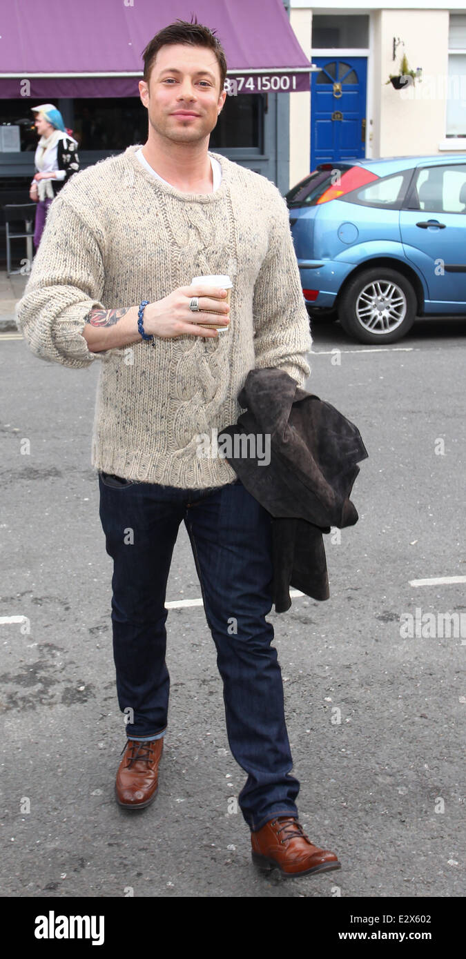 Celebrities arriving at the Riverside Studios to film 'Celebrity Juice ...