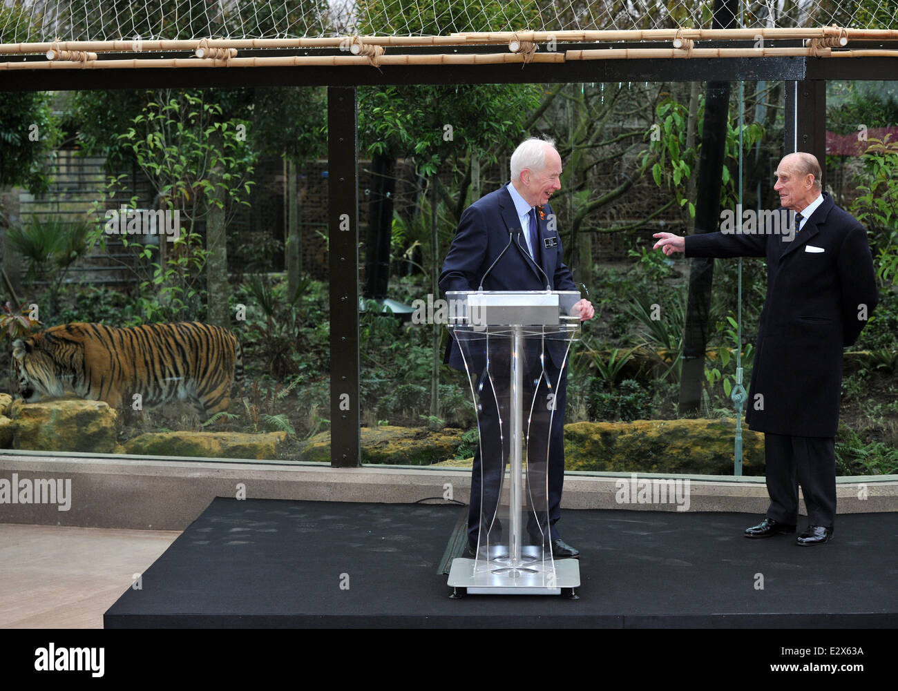 'Tiger Territory', a new tiger enclosure opens at the London Zoo Featuring: The Duke of ...
