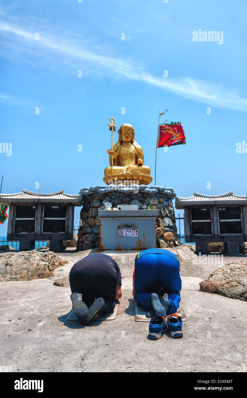Praying Before Buddha High Resolution Stock Photography and Images - Alamy
