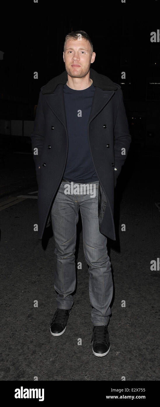 Andrew Flintoff leaving Little House restaurant in Mayfair Featuring ...