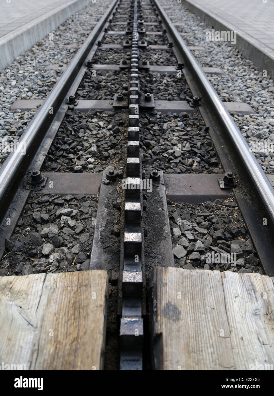 Perspective view straight train hi-res stock photography and images - Alamy