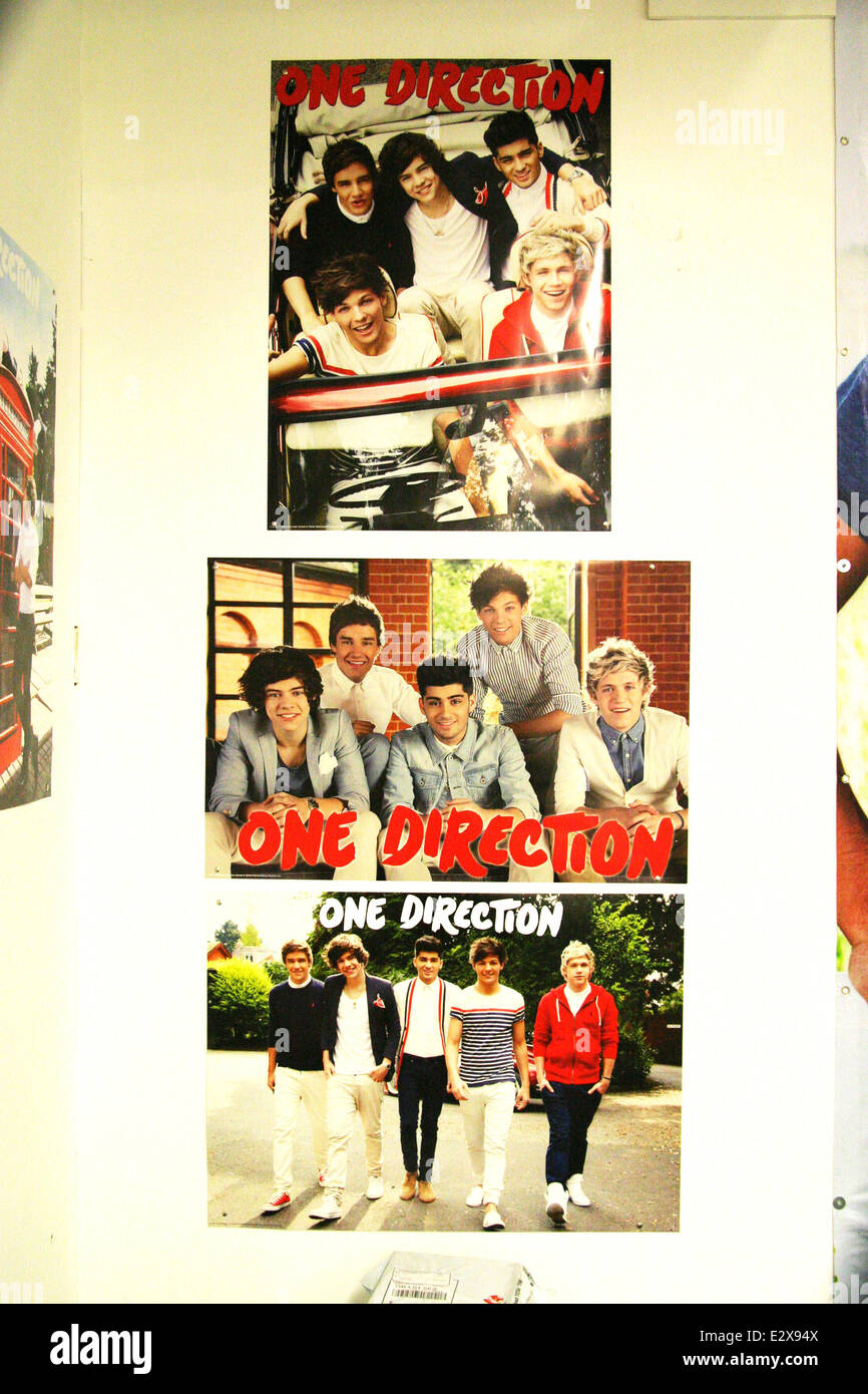 A variety of memorabilia available at the new One Direction pop-up ...