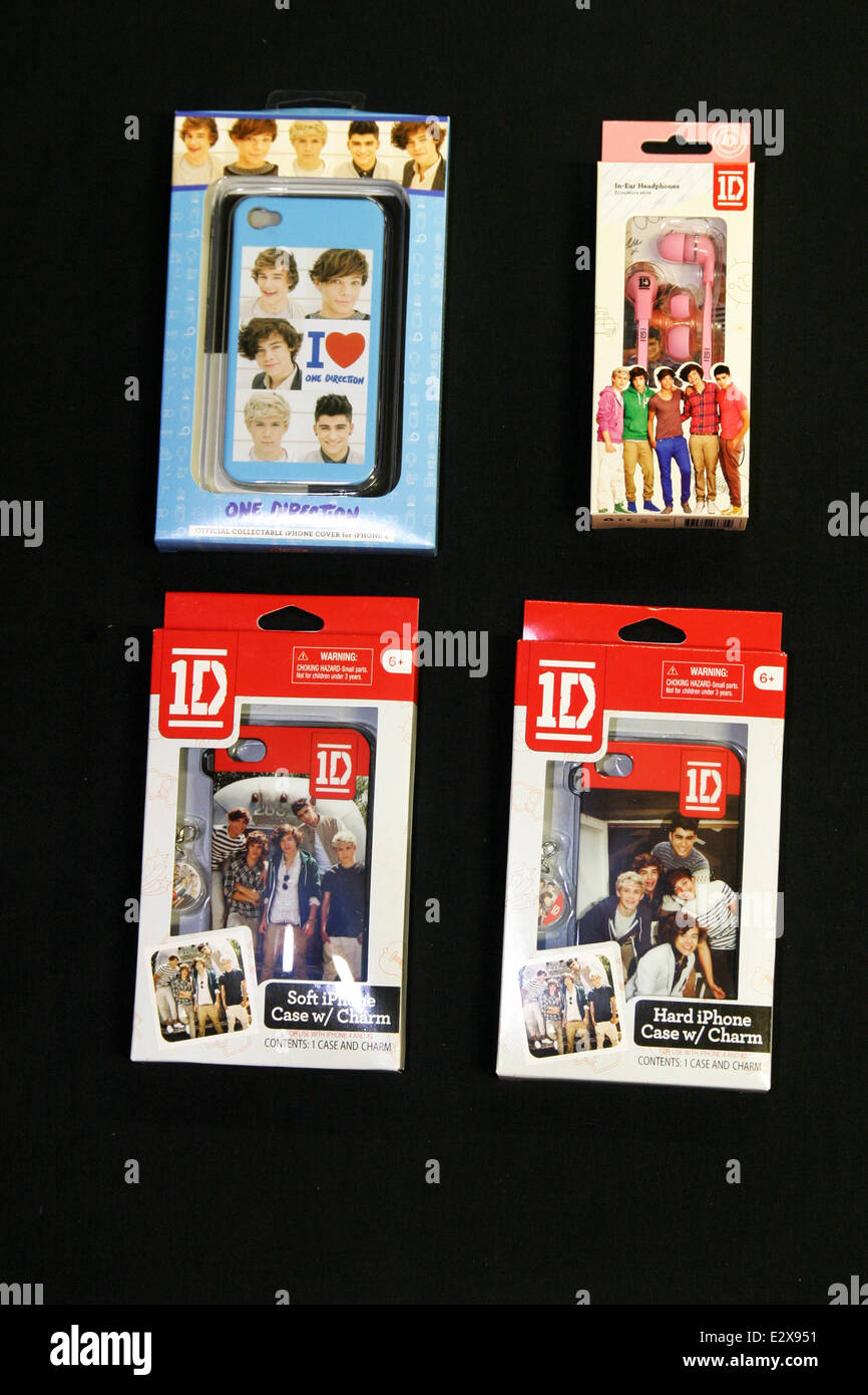 A variety of memorabilia available at the new One Direction pop-up ...