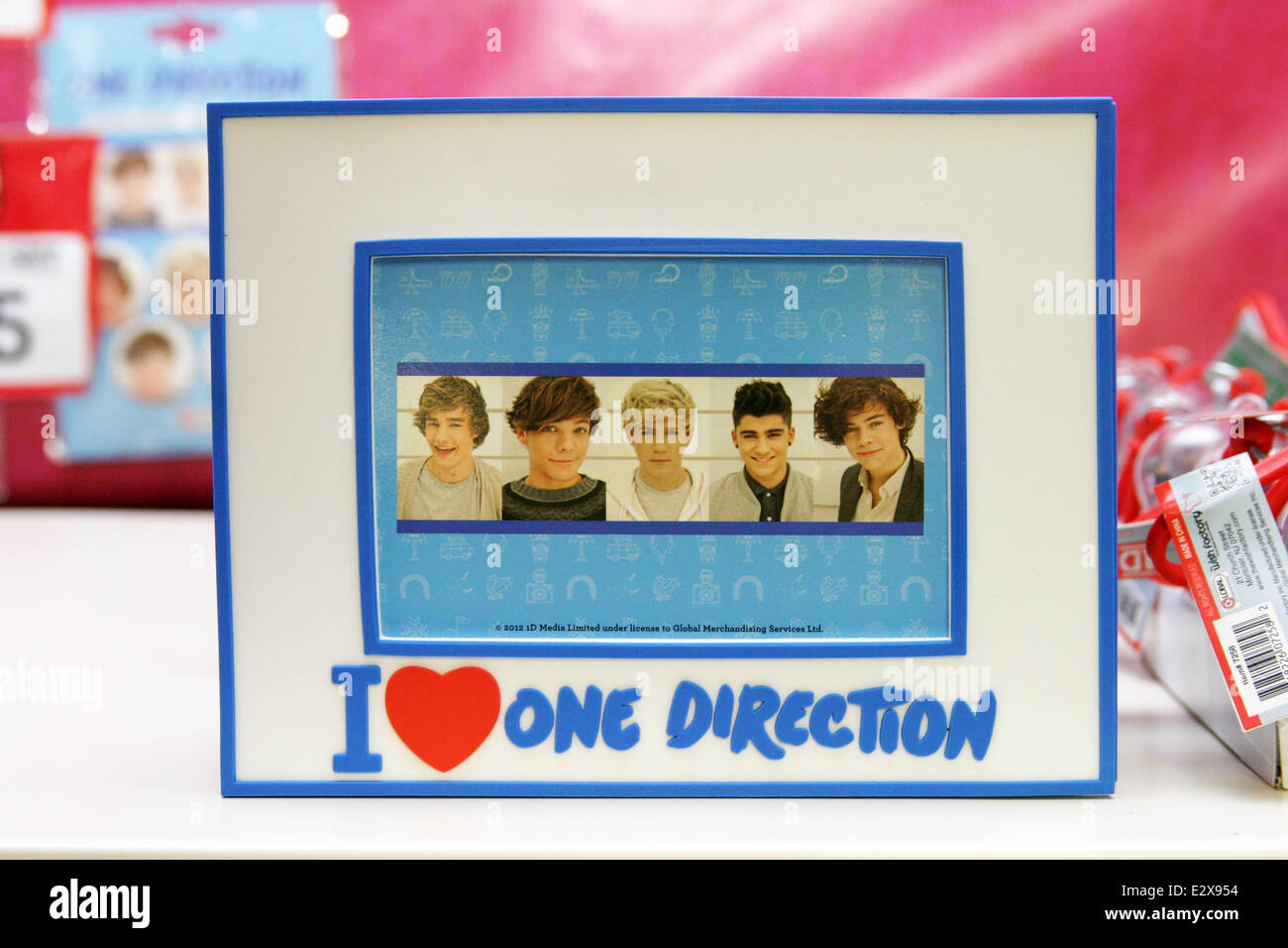 A variety of memorabilia available at the new One Direction pop-up ...