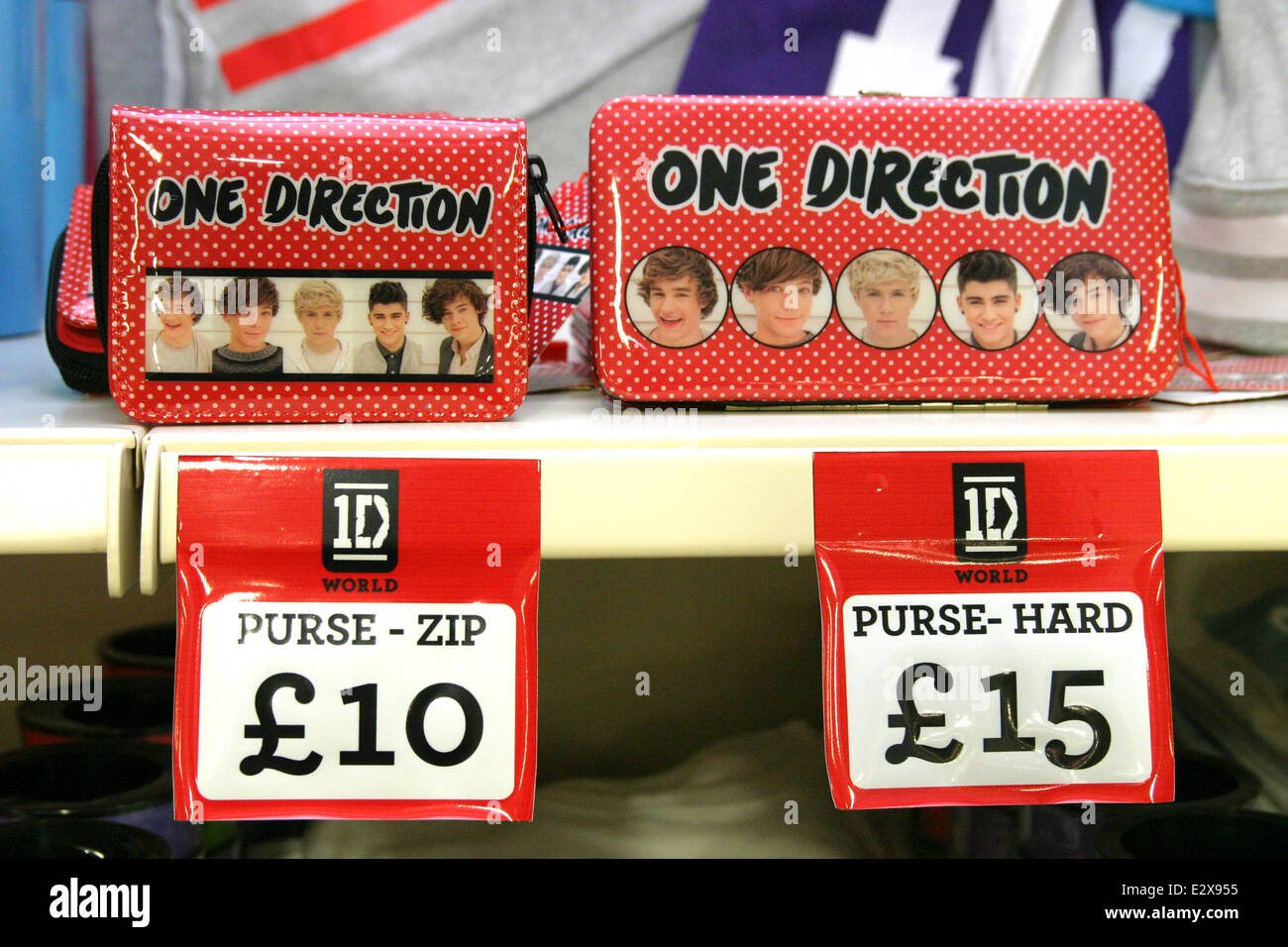 A variety of memorabilia available at the new One Direction pop-up ...