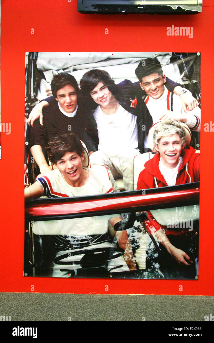 A variety of memorabilia available at the new One Direction pop-up ...