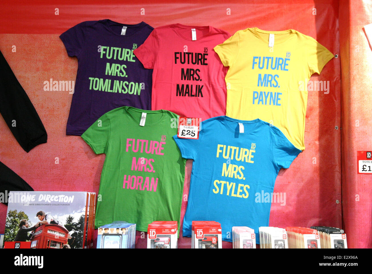 A variety of memorabilia available at the new One Direction pop-up ...