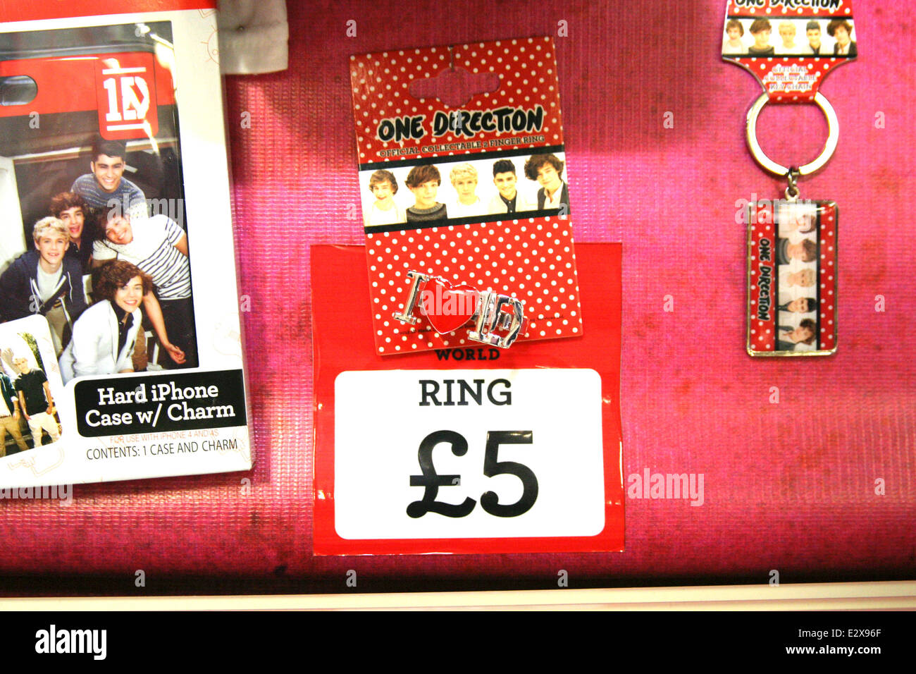 A variety of memorabilia available at the new One Direction pop-up ...