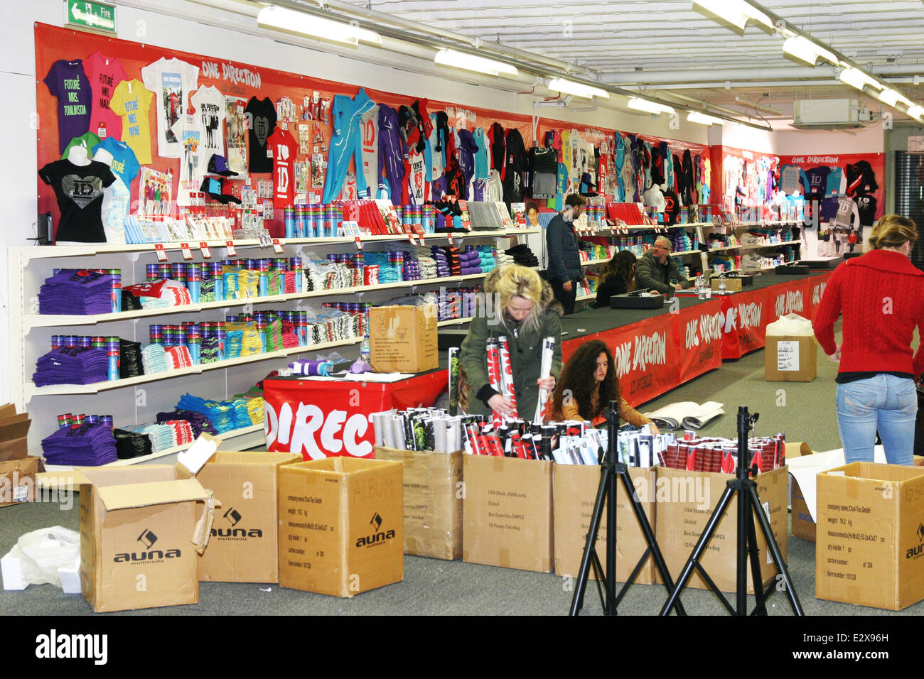 A variety of memorabilia available at the new One Direction pop-up ...