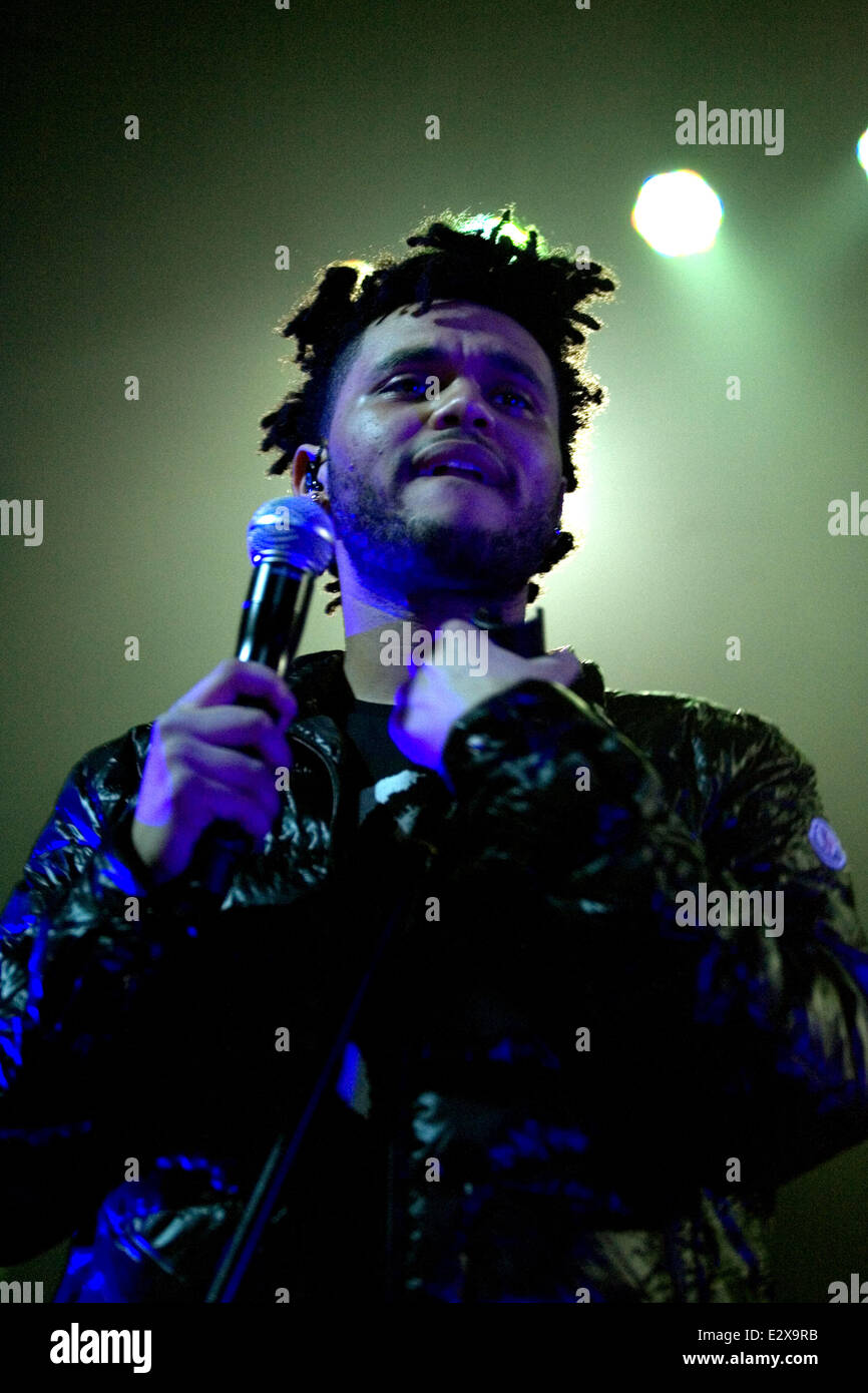 The Weeknd playing a headline gig at the O2 ABC in Glasgow Featuring ...