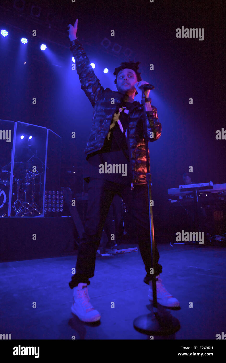 The Weeknd playing a headline gig at the O2 ABC in Glasgow Featuring ...