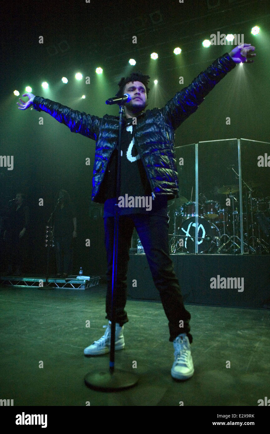 The Weeknd playing a headline gig at the O2 ABC in Glasgow Featuring ...