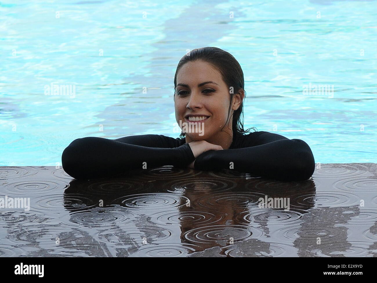 Celebrities practice their diving skills for TV Show 'Splash' at the ...