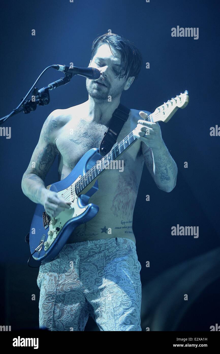 Biffy Clyro performing live on stage on their 'Opposites' tour at the ...