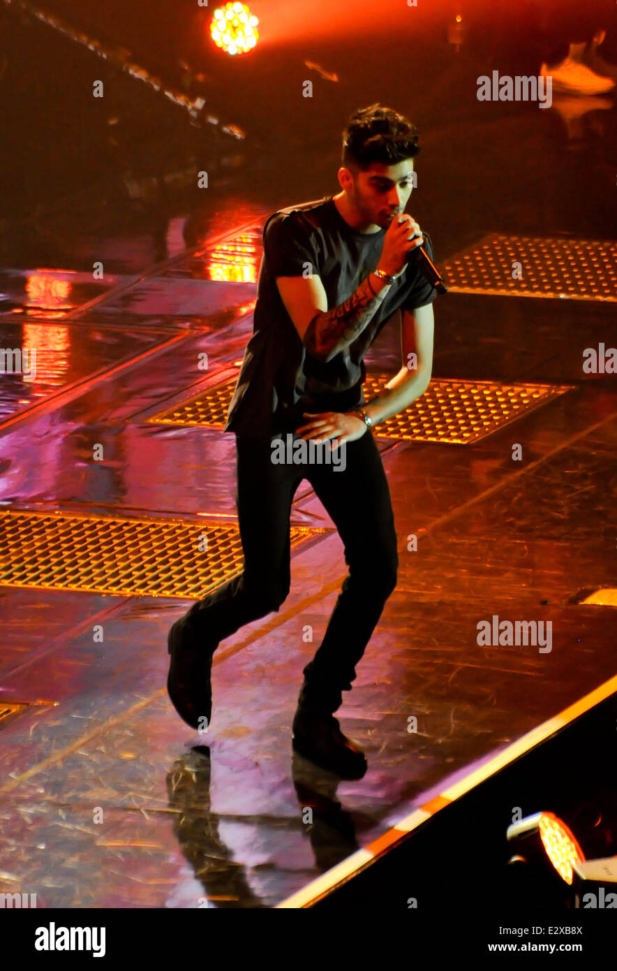 One Direction performing in concert at the LG Arena Featuring: One ...