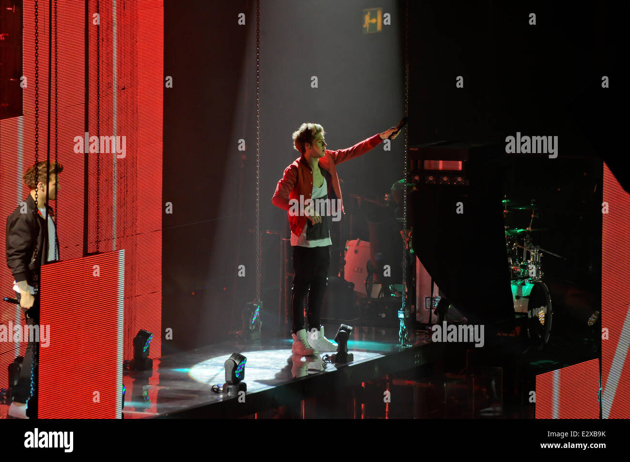 One Direction performing in concert at the LG Arena Featuring: One ...