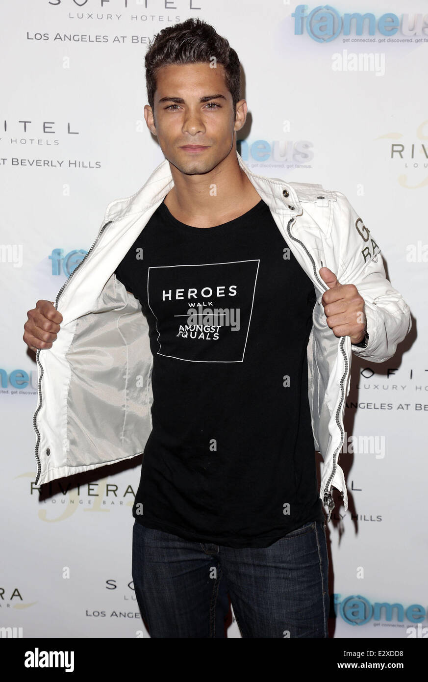 The red carpet launch party for 'Fameus' Smart Phone App at Sofitel ...