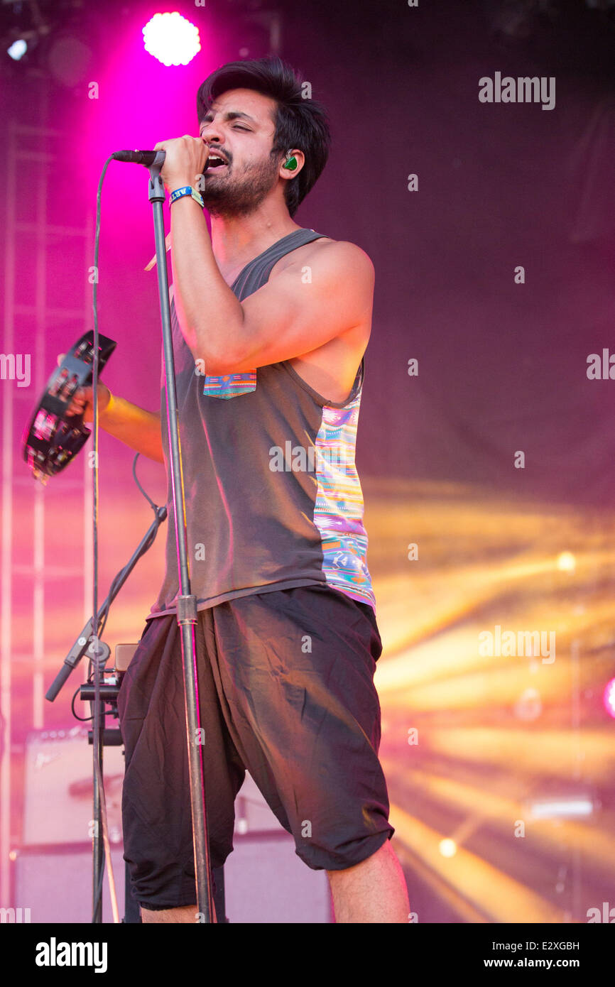 Dover, Delaware, USA. 20th June, 2014. Vocalist SAMEER GADHIA of the ...