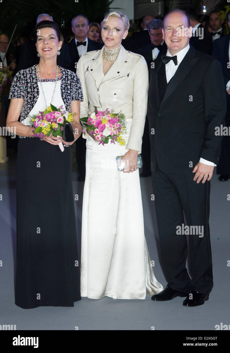 Monaco Royals at the Monaco Rose Ball (Bal de la Rose) Featuring ...