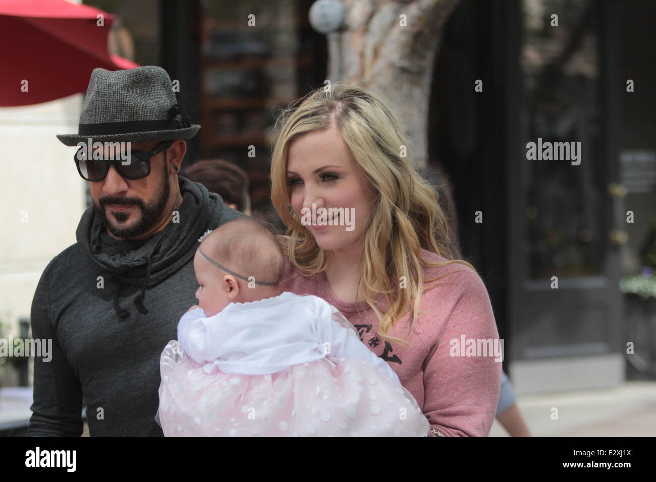 Backstreet Boys star A.J. McLean along with his wife Rochelle and their ...
