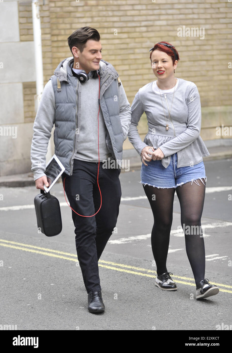 Matt Lapinskas out and about in central London Featuring: Matt ...