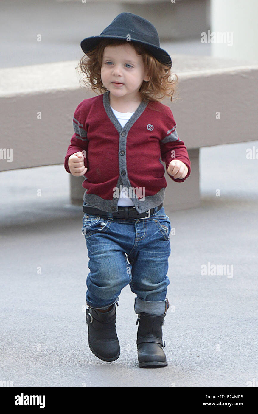 Rachel Zoe and her son, Skyler shopping at Kitson Kids Featuring ...