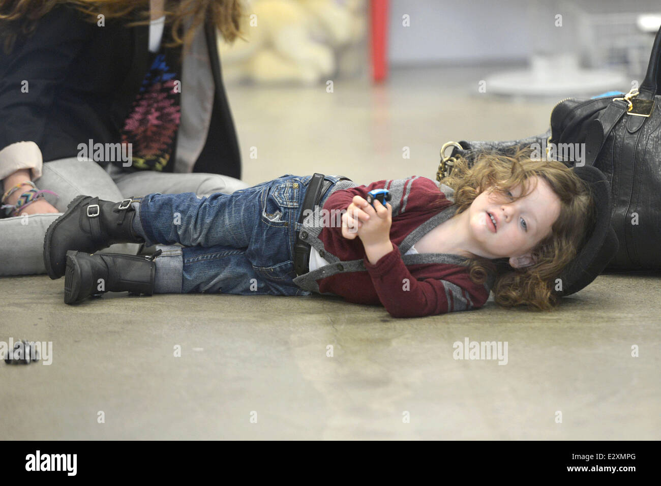 Rachel Zoe and her son, Skyler shopping at Kitson Kids Featuring ...