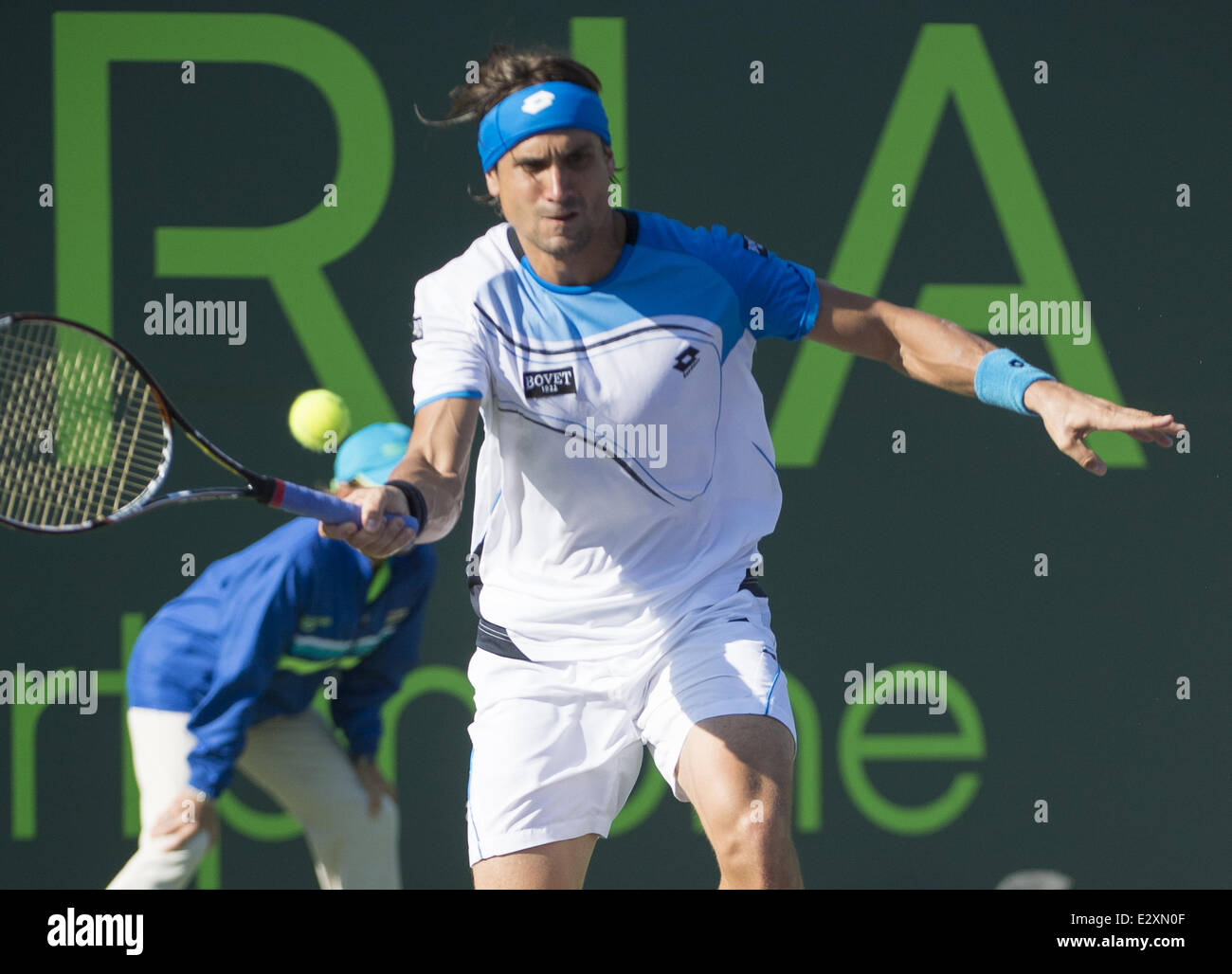 David Ferrer (ESP) defeats Jurgen Meltzer (AUT) 4-6, 6-3, 6-0, at the ...