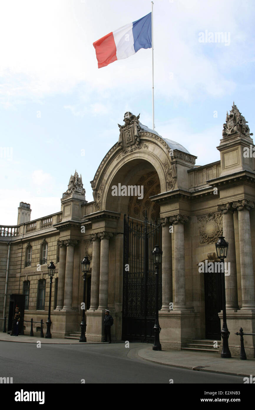 General View of the Elysee Palace Featuring: Elysee Palace Where: Paris ...