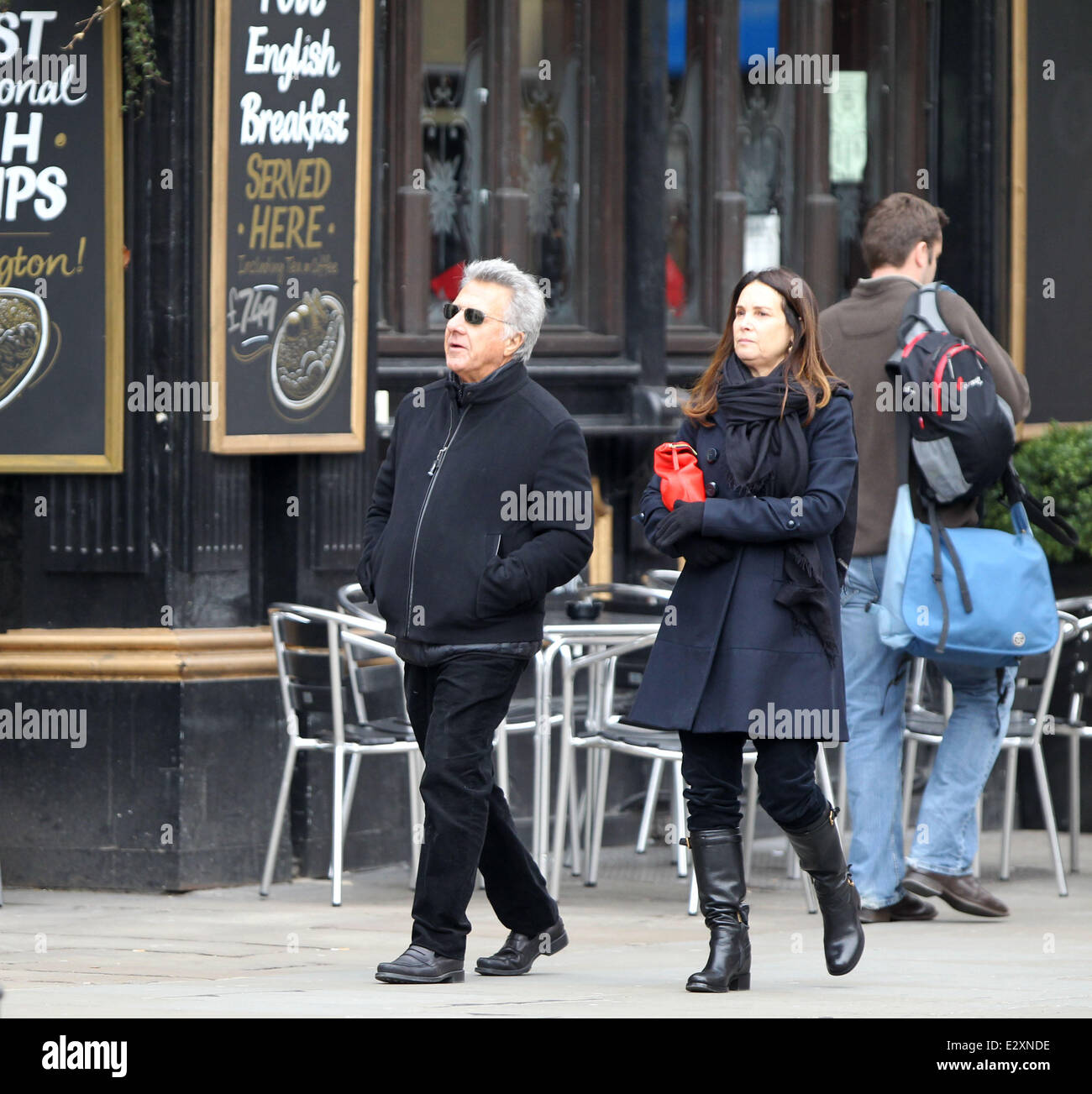 Dustin Hoffman and wife Lisa seen walking in West London Featuring ...
