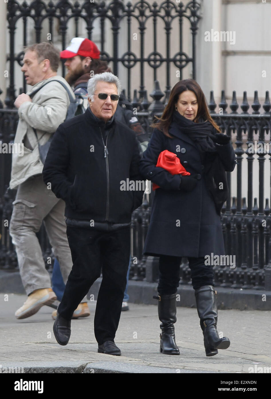 Dustin Hoffman and wife Lisa seen walking in West London Featuring ...