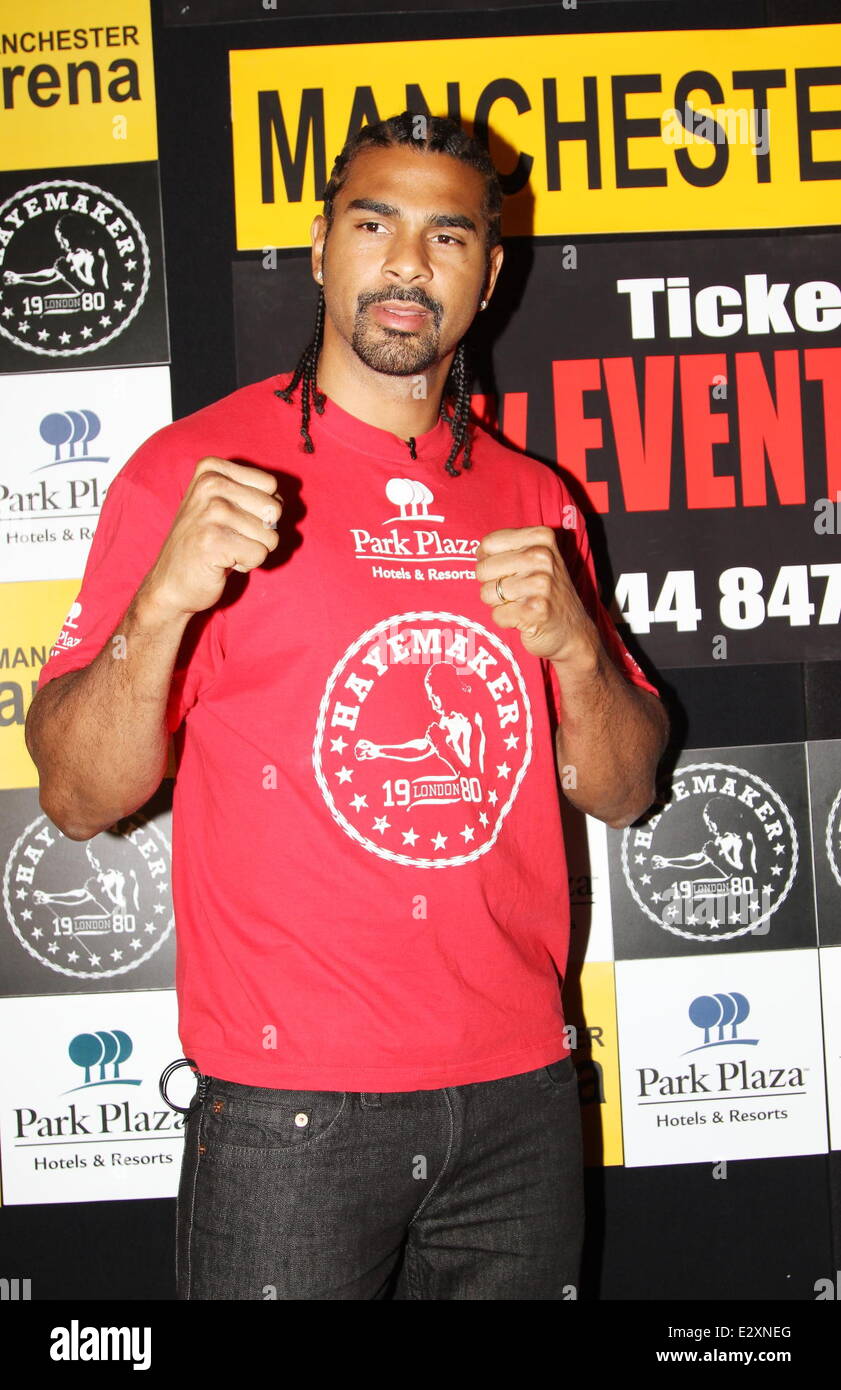 David Haye announces his comeback with a press conference at Park Plaza ...