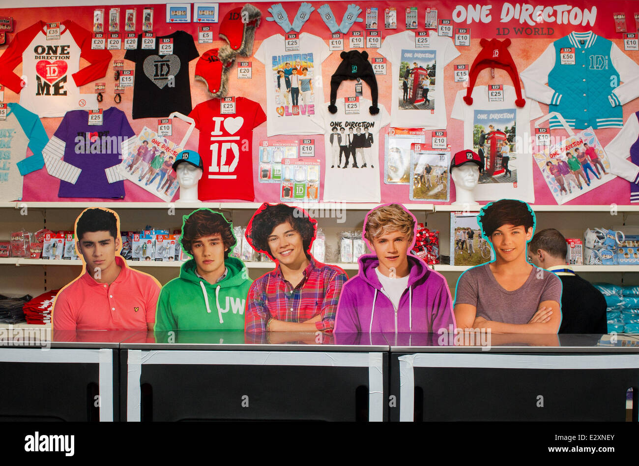 Fans of One Direction attending the opening of 1D World, a 'Pop Up ...