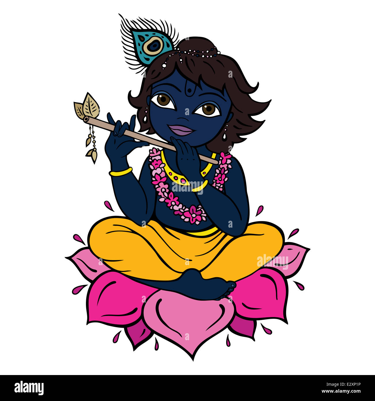 Mahabharata lord krishna Cut Out Stock Images & Pictures - Alamy