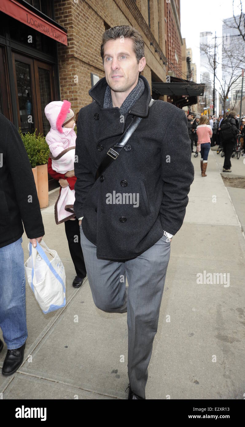 Jason Hoppy seen out and about in SoHo with his parents Robert and ...