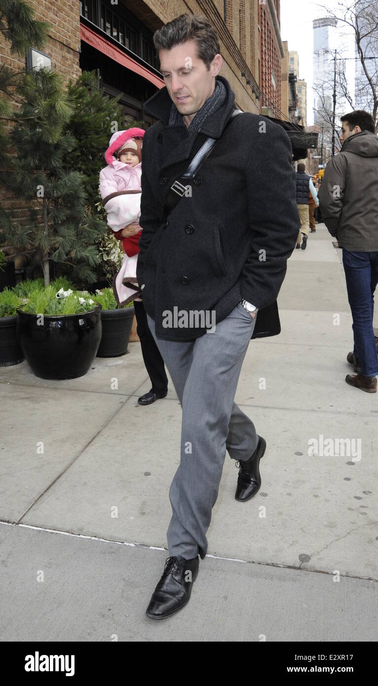Jason Hoppy seen out and about in SoHo with his parents Robert and ...