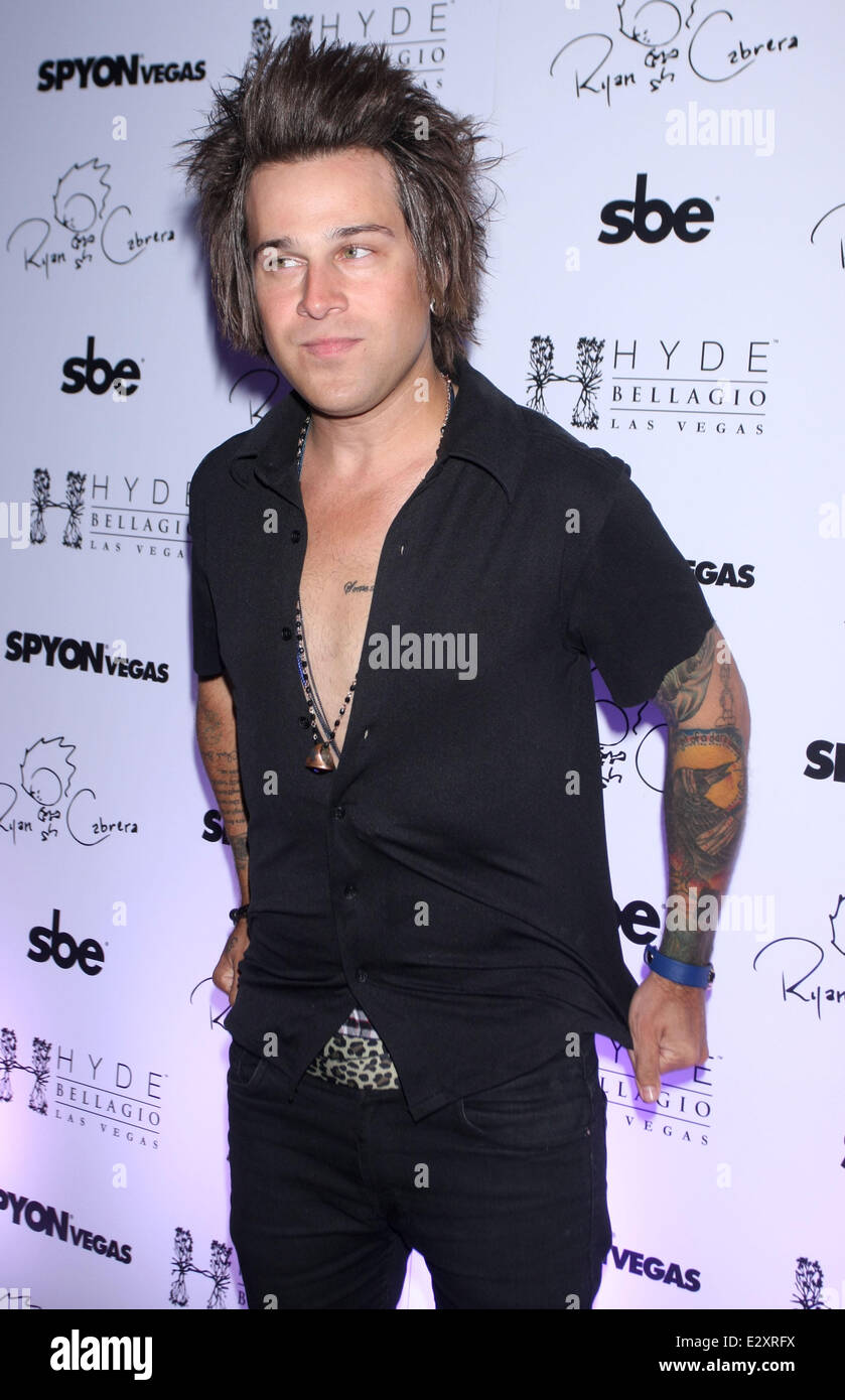 Ryan Cabrera arrives at Hyde Bellagio Las Vegas for a special live ...